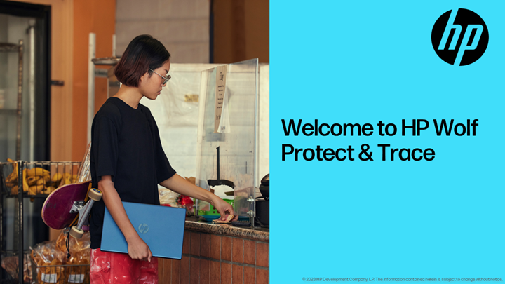 Welcome to HP Wolf Protect & Trace