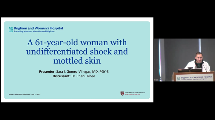 A 61 y Woman with undifferentiated shock and mottled skin & A 37y M ...