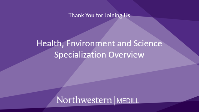 Health, Environment & Science Specialization Overview