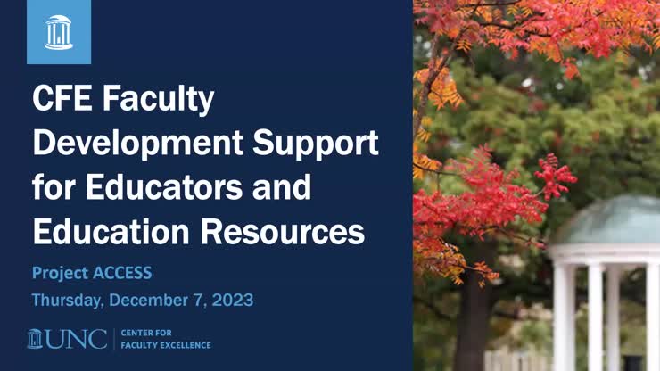 Project ACCESS Exploring Faculty Development Support for Educators and ...
