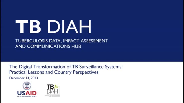 The Digital Transformation of TB Surveillance Systems: Practical ...
