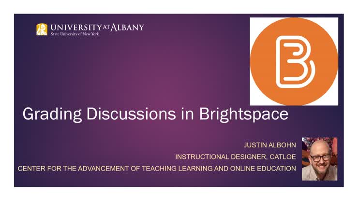 Brightspace Grading Discussions