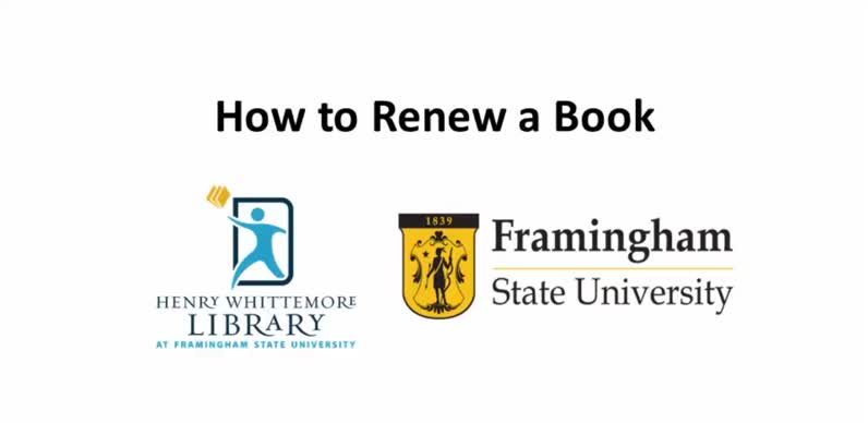 How to Renew a Book