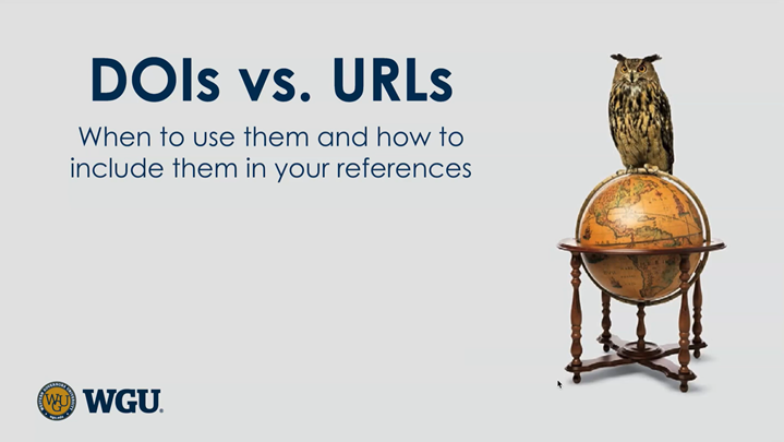 DOI Numbers vs. URL Addresses: APA 7th edition