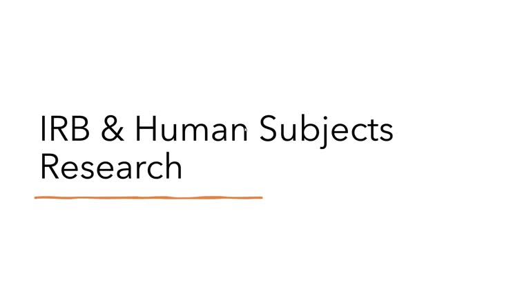 IRB & Human Subjects Research 04.20.23