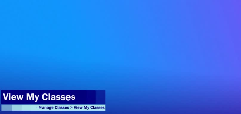 View My Classes - No Audio