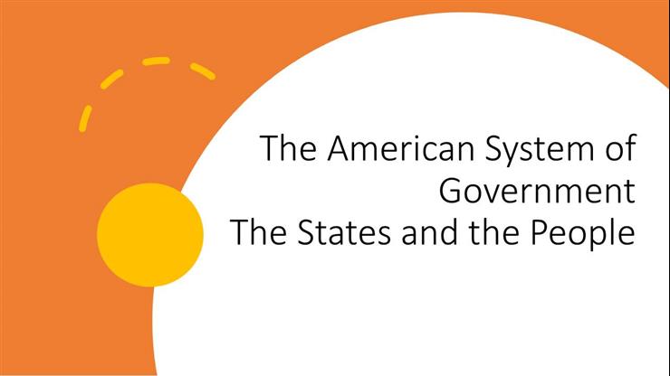 The Federal System and the People