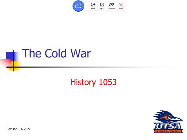 The Cold War, part 1