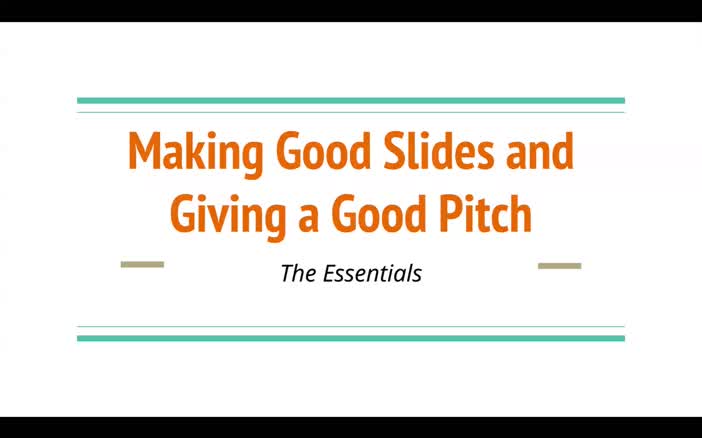 Pitch and slides lesson video