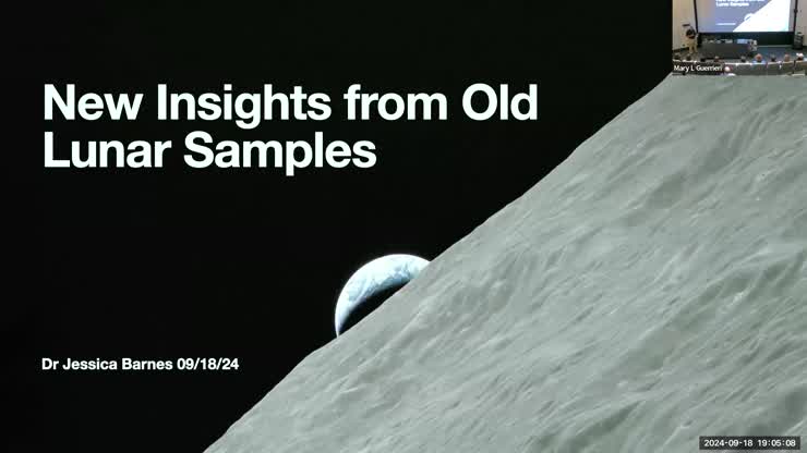 New Insights from Old Lunar Samples - Jessica Barnes - 09182024