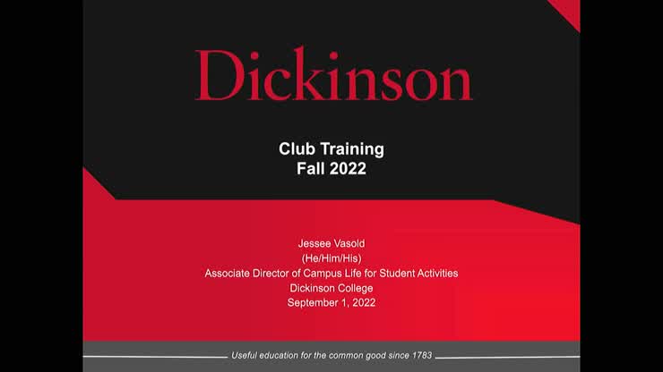 Club Training Fall 2022