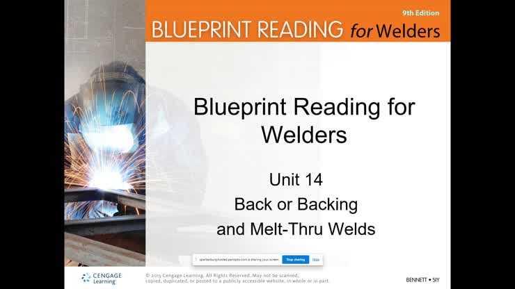 Unit 14: Back or Backing and Melt-Thru Welds Instructional Video