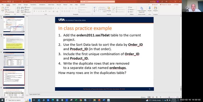 L4. Filtering, Removing Duplicates, and Joining Data in SAS (Examples)