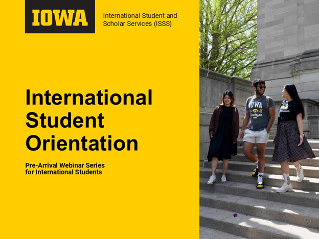 Pre-Arrival Webinar: International Student Orientation