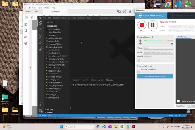Wednesday, April 12, 2023 (Part I)