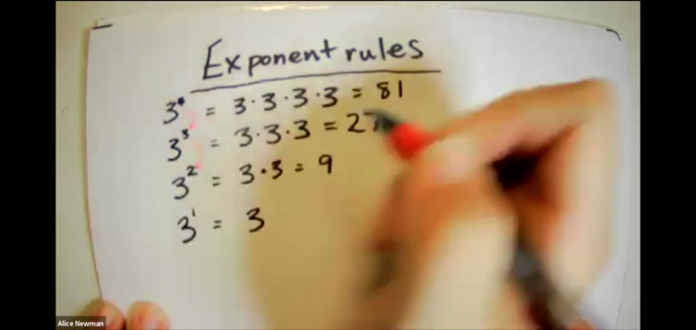 W4 overview exponent rules
