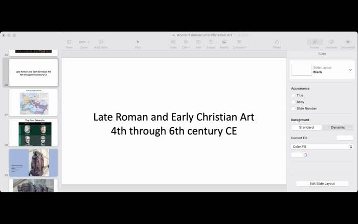 Module 4, Lecture 2: Late Roman, Early Christian Art