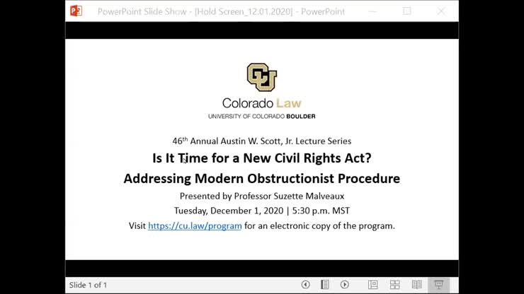 46th Annual Austin W. Scott, Jr. Lecture: Suzette Malveaux