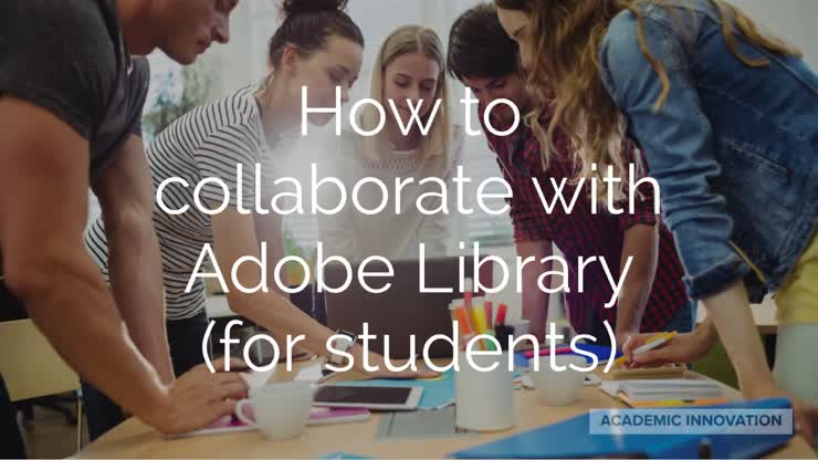 Collaborate with Adobe Libraries (for students)
