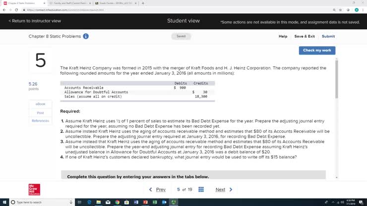 ACC-120, Chapter 8 Practice Problem Video, 7th Ed.