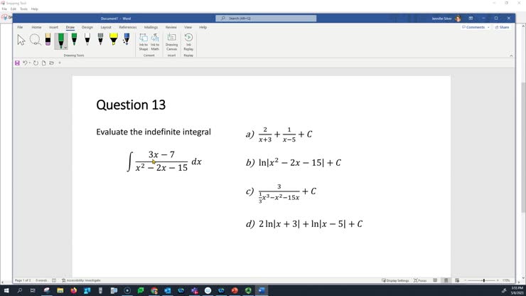 Practice pre-test #1 Question 13