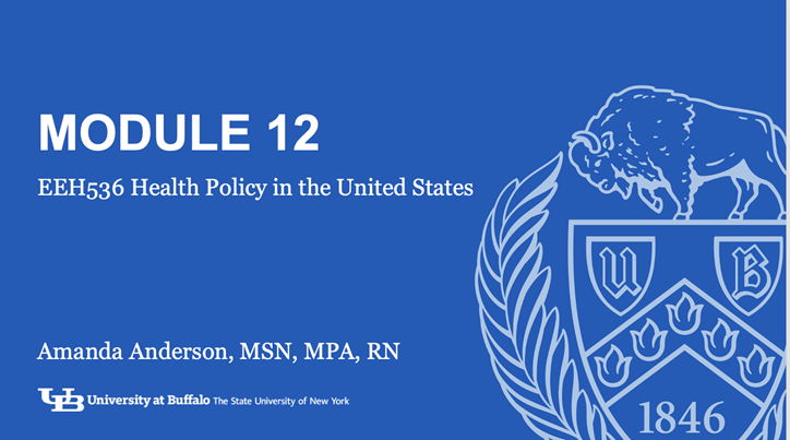 EEH 536 Module 12 Lecture