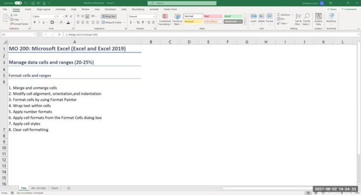 2.2.5/6 - Apply number and cell formats