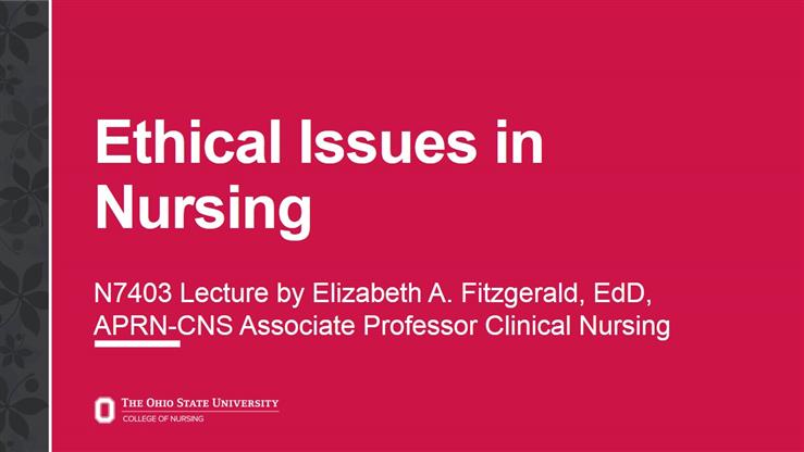Ethical Issues in Nursing