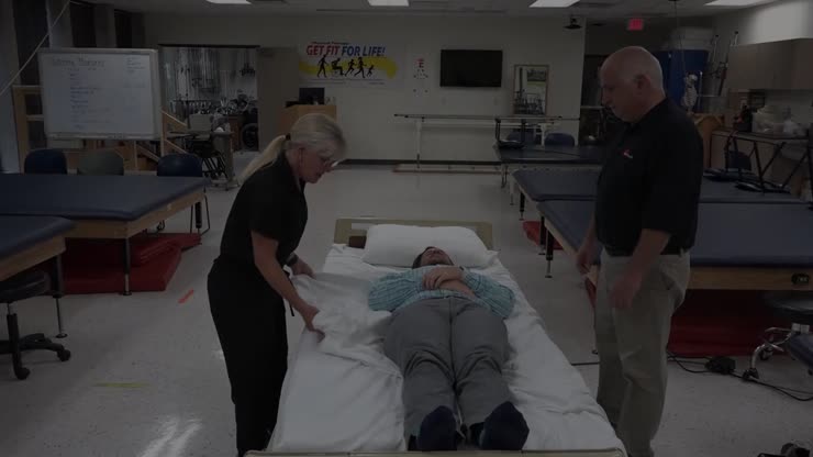 Dependent Scoot up in the bed