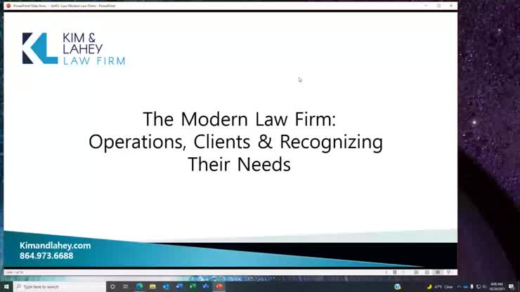 October 20 Legaltech Seminar - “The Modern Law Firm: Operations ...