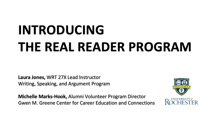 Introducing the Real Reader Program