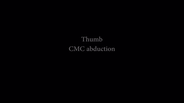 Thumb-cmc abduction