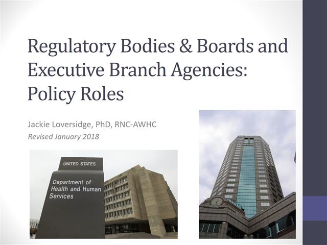 Regulatory Bodies and Boards