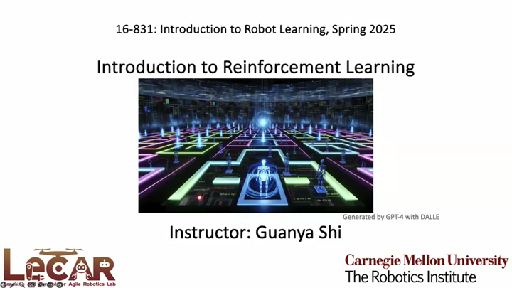 Lecture 7: Introduction to Reinforcement Learning