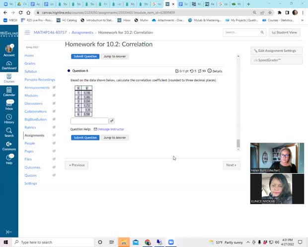 Copy Pasting Data from Homework into Statcrunch