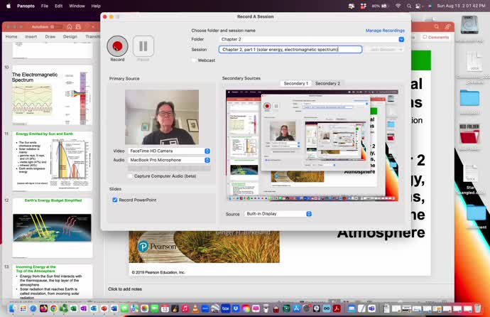 Chapter 2, part 1 (solar energy, electromagnetic spectrum)