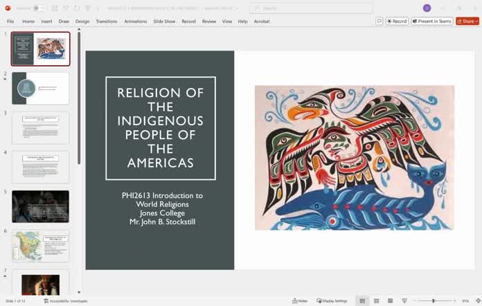 Lecture: Indigenous People of America