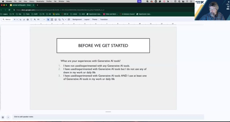 AI Prompt Writing Workshop