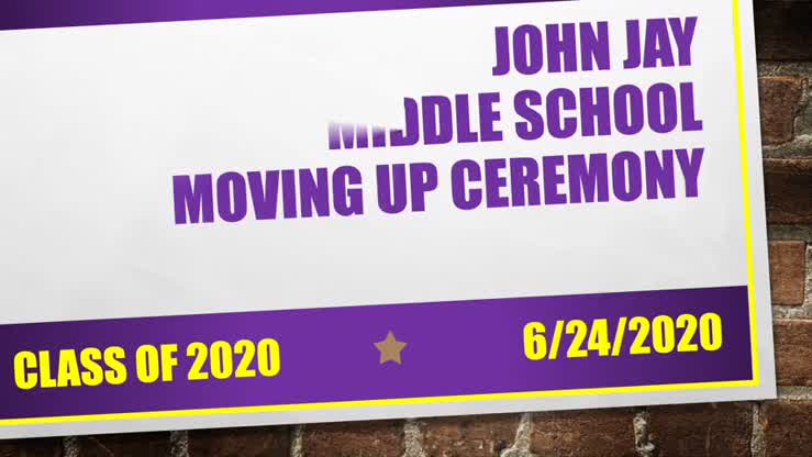 8th Grade Moving Up Program 2020