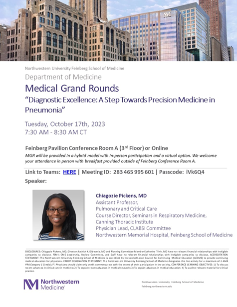 DOM MGR - 10.17.2023 - Chiagozie Pickens - Diagnostic Excellence: A ...