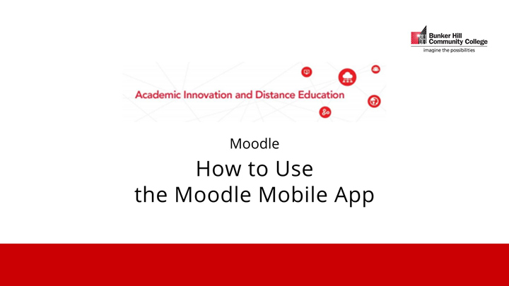 How to Use the Moodle Mobile App
