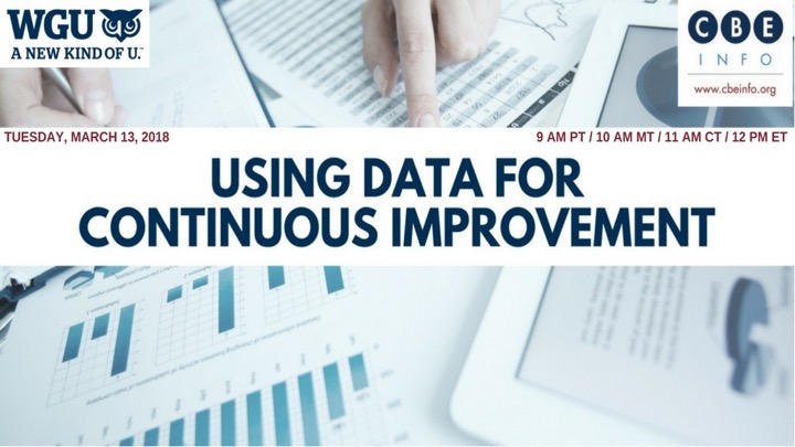 CBEinfo.org: Using Data for Continuous Improvement