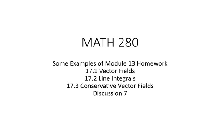 Some Examples of Module 13 Homework Gradient Field