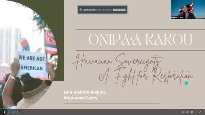 Hawaiian Sovereignty Presentation