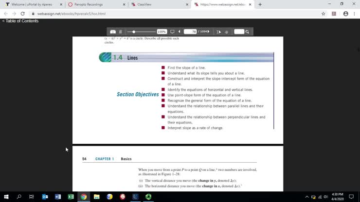 Lecture 1.4: Linear Equations