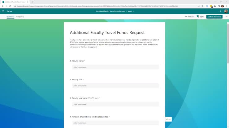FDAC travel funds request form