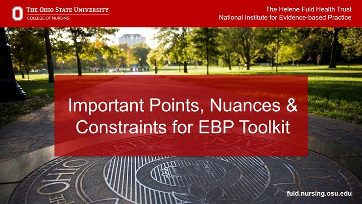 EBP Toolkit Nuances for Everyone