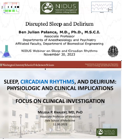 Nov 30, 2023 - Sleep and Delirium