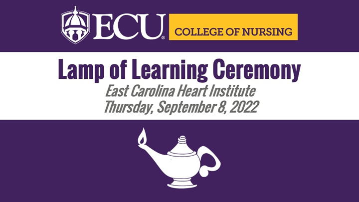 F22 ECU College of Nursing Lamp of Learning Ceremony