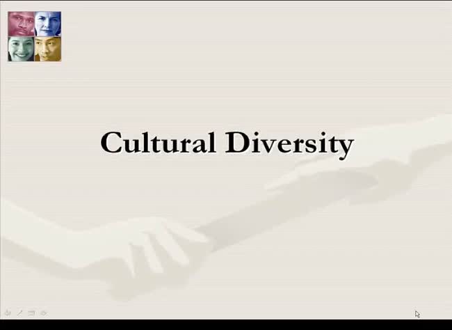 Cultural Diversity - lecture